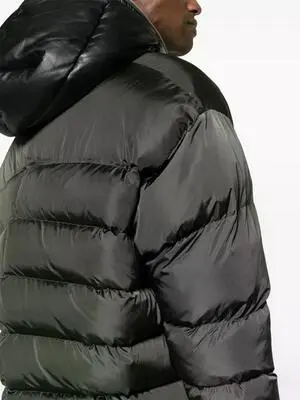 Random Identities Hooded Quilted Padded Jacket