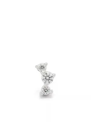 MARIA BLACK 14k White Gold Diamond Single Earring - Silver