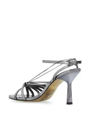 GOLDEN GOOSE 95mm Leather Sandals With Ankle Strap
