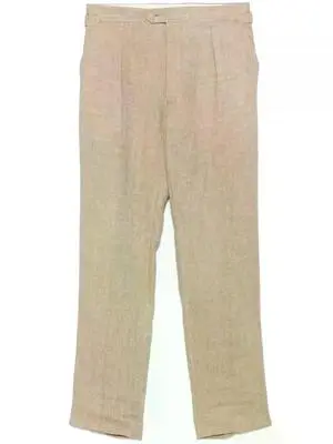 FURSAC Linen Trousers - Brown
