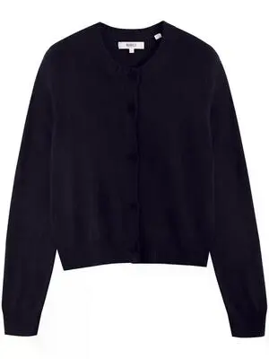 Chinti & Parker Navy Wool-cashmere Blend Crew Neck Cardigan - Blue