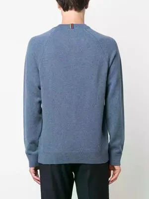 Paul Smith Mélange-effect Merino Wool Crew-neck Jumper