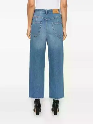 Isabel Marant Étoile Dilali Cropped Straight Leg Jeans