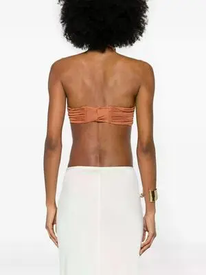 Giuseppe Di Morabito Twisted Detail Bandeau Top - Brown