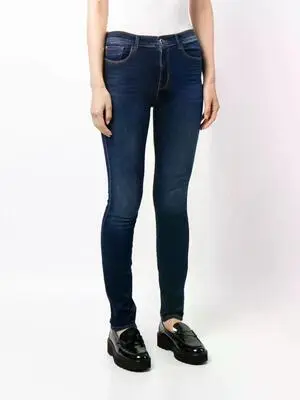 Emporio Armani Logo-embroidered Skinny Jeans