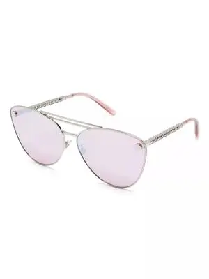 Versace Tubular Greca Cat-eye Sunglasses