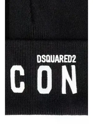 Dsquared2 Intarsia-knit Logo Beanie