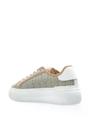 Furla Nuage Jacquard Logo Lace-up Sneakers - Neutrals