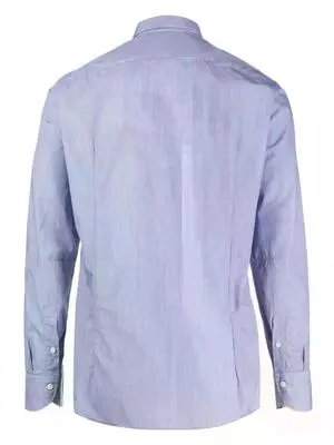 TINTORIA MATTEI 954 Long-sleeve Cotton Shirt - Blue