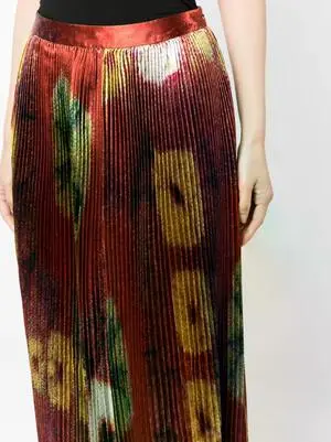 Ulla Johnson Rami High-waisted Pleated Midi Skirt