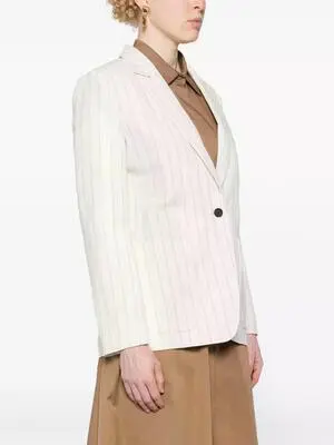 Max Mara Single-breasted Pinstriped Blazer