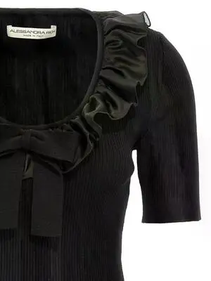 Alessandra Rich Ruffled T-shirt