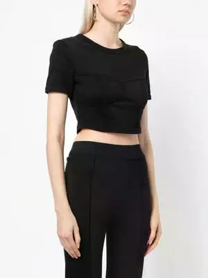 A.L.C. Wren Round-neck Cropped T-shirt