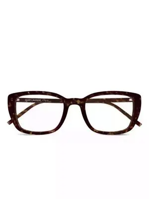 Saint Laurent Full Rim Acetate Eyeglasses - Brown