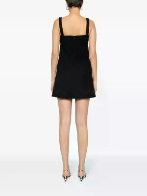 PATOU Bow-neckline Tweed Mini Dress