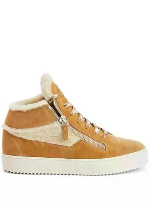 GIUSEPPE ZANOTTI Kriss Ice Velour Sneakers - Brown