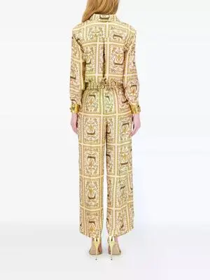 PAULA Silk Shirt With All-over Graphic Print