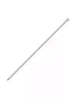 PRAGNELL 18kt White Gold Princess Cut Diamond Line Bracelet