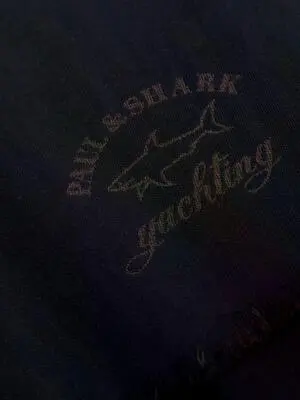 Paul & Shark Logo-print Scarf - Blue