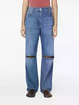 JW Anderson Cut-out Bootcut Jeans - Blue