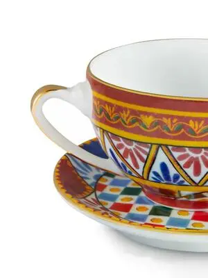 Dolce & Gabbana Carretto Siciliano Porcelain Tea Set