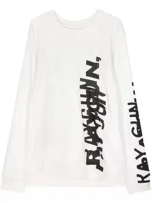 TAKAHIROMIYASHITA THESOLOIST. Graffiti-print Long-sleeve Sweatshirt - White