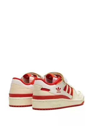 Adidas Side Stripe Leather Sneakers - Neutrals