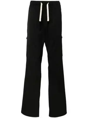 Palm Angels Drawstring-waist Wide-leg Trousers - Black