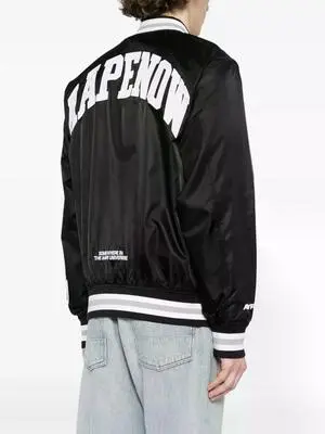 AAPE BY *A BATHING APE Striped Trim Bomber Jacket
