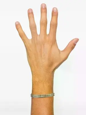Le Gramme Pyramid-guilloche Bracelet - Silver