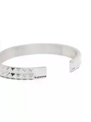 Le Gramme Pyramid Guilloché Cuff Bracelet