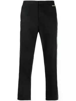 Koché Side Stripe Cropped Trousers - Black