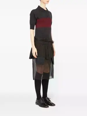 MAISON MARGIELA Cotton-wool Blend Midi Dress