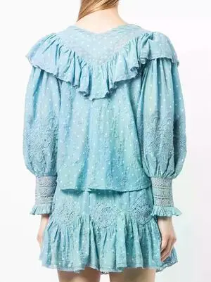 LoveShackFancy Bunnie Broderie-anglaise Blouse