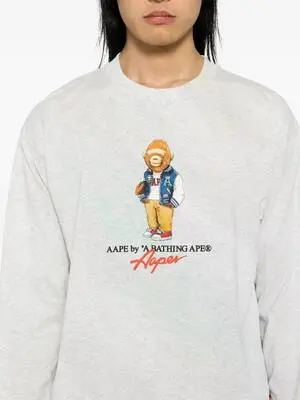 AAPE BY *A BATHING APE Graphic-print T-shirt - Grey