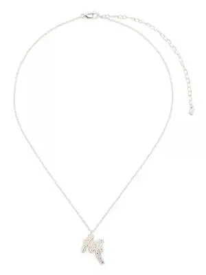 LOVENESS LEE M Alphabet Pendant Necklace - Silver