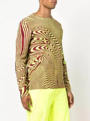 Aztech Mountain Matterhorn Jacquard Crewneck Jumper - Red