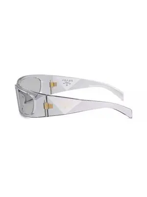 Prada Acetate Rectangle Sunglasses - Grey