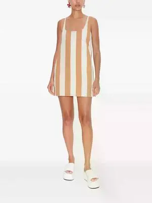 SIMONMILLER Sahara Striped Denim Dress