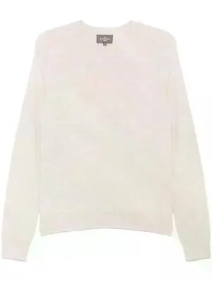 Eric Bompard Crew Neck Long Sleeve Sweater With Ribbed Trim