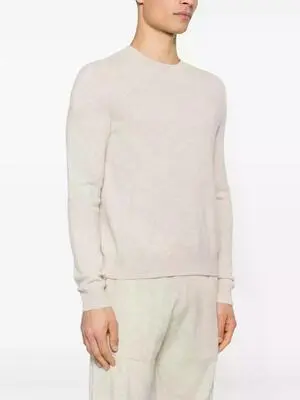 Eric Bompard Crew Neck Long Sleeve Sweater With Ribbed Trim