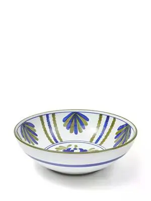 CABANA Blossom Ceramic Salad Bowl - Blue