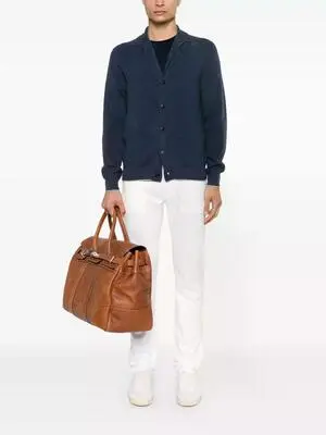 Fedeli Cashmere Cardigan - Blue
