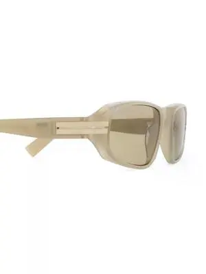 Zegna Oval Frame Sunglasses - Neutrals