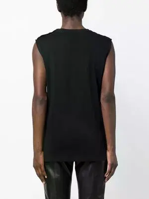 Philipp Plein Logo Print Sleeveless Top