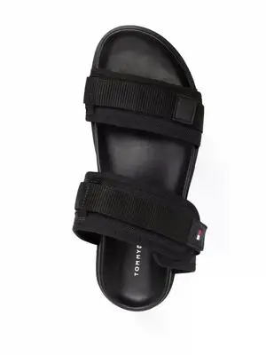 Tommy Hilfiger Logo Plaque Touch-strap Sandals