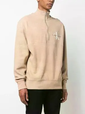 Calvin Klein Monologo Waffle High-neck Sweatshirt