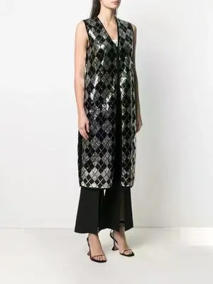CHARLOTT Name' Embellished Sleeveless Jacket