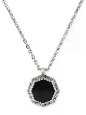 Emanuele Bicocchi Octagon Onyx Pendant Necklace