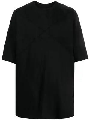 Rick Owens Jumbo Patchwork Organic Cotton T-shirt - Black